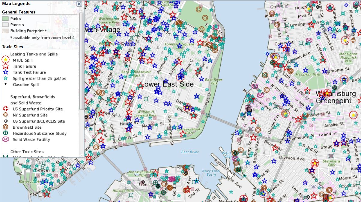 NYC Soil Pollution Exposed: Mapping All Toxic Sites around the City